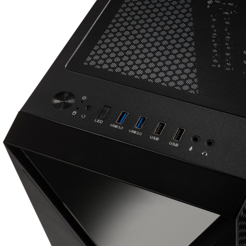 Kolink Void X ARGB Midi-Tower Black Tempered Glass PC Case - Terrabytenet